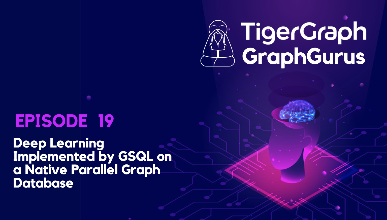 Graph Gurus Episode 19: Deep Learning Implemented by GSQL on a Native ...